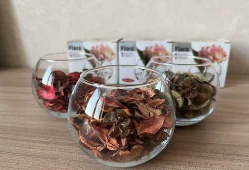 Вазы Flora Pasabahce с сухоцветами IKEA