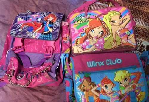 Рюкзак Winx всё Винкс, школьная сумка, папка