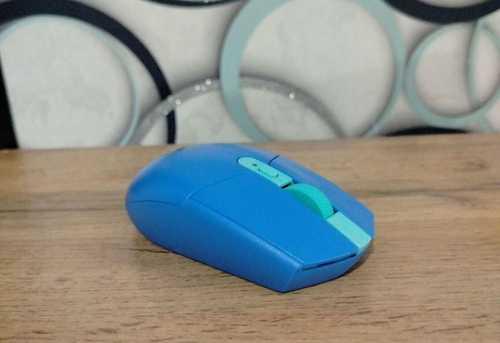 Игровая мышь logitech g403 голубого цвета
