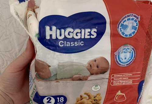 Подгузники huggies classic 2