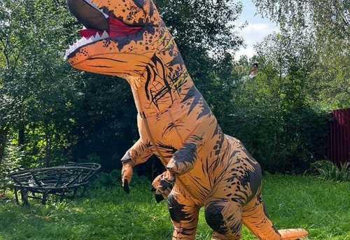 Надувной костюм динозавр