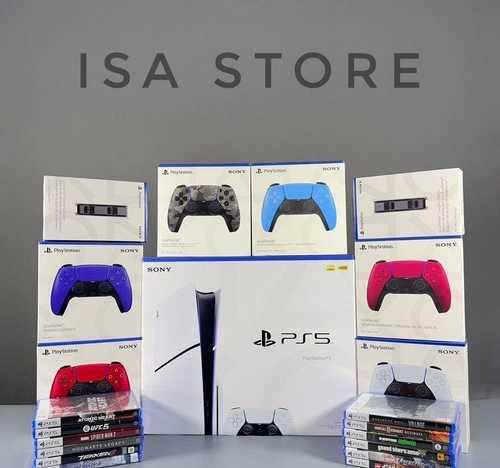 Sony playstation 5 slim+1000 игр+гарантия