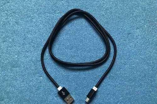Зарядный плетеный кабель Usb A - Usb Mini B