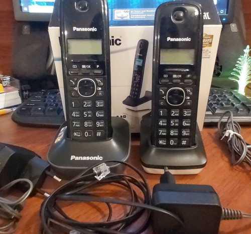 Panasonic kx tg1612ru digital cordless phone, бу