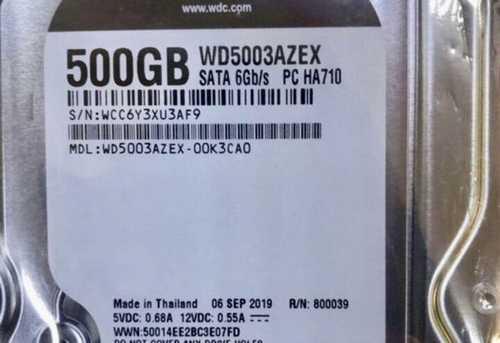 Жесткий диск HDD WD Black 500GB 7200об/м 64MB