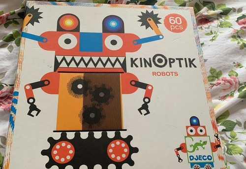 Djeco kinoptik robot анимированный пазл новый