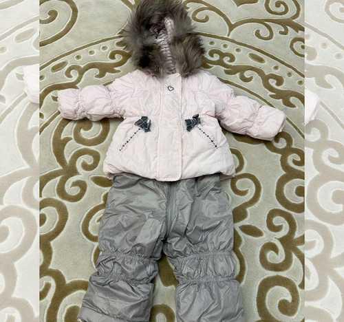 Зимний костюм для девочки 80 см