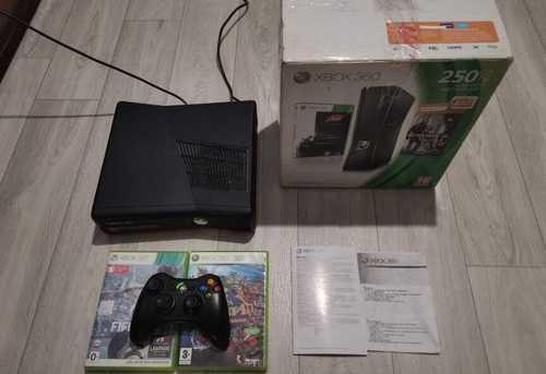 Xbox 360 slim 250gb + игры