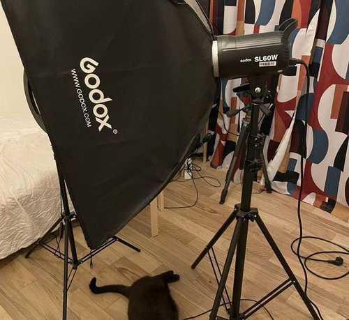 Godox sl60w софтбокс с сотами 60х90