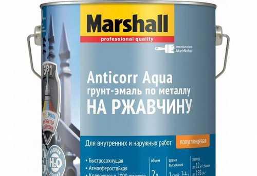Эмаль грунт marshall Anticorr Aqua п/глянц BW 2л