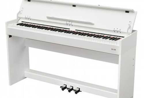 Цифровое фортепиано белое с крышкой 88 клавиш