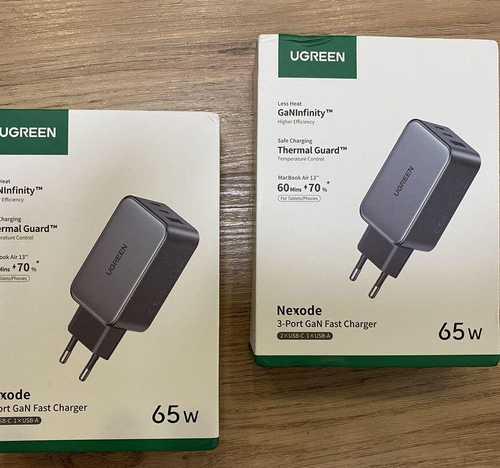 Зарядное устройство Ugreen 65W Nexode Новое