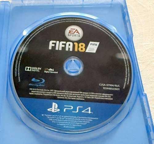 Диск fifa 18 на ps4