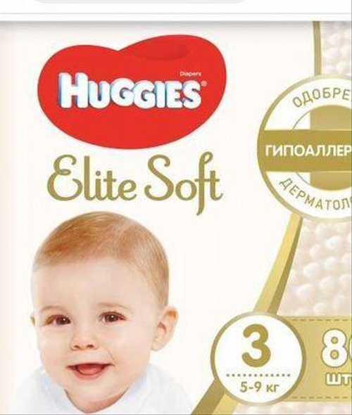 Подгузники хаггис elite soft 3