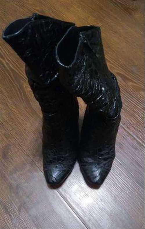 Сапоги осенние кожаные