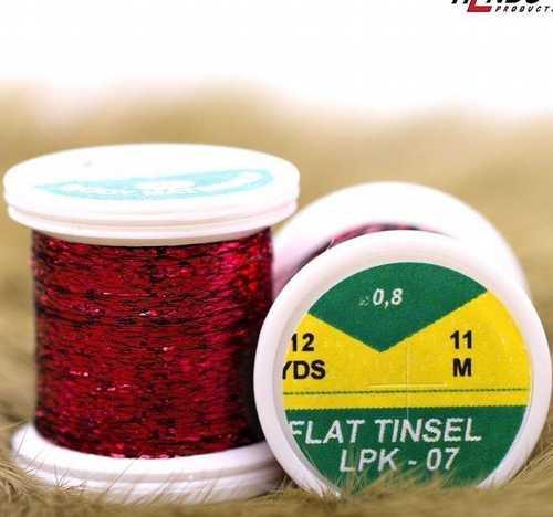 Люрекс hends Flat Tinsel (1/69, 11 м, 07 Red metalic)