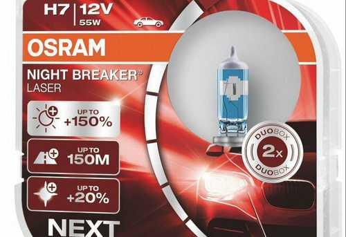 Автолампа osram H4 60/55 P43t+150 night breaker