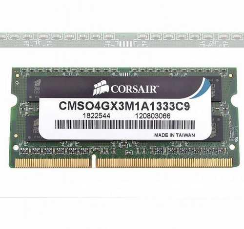 Оперативная память Corsair cmso4GX3M1A1333C9 4Gb