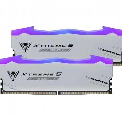 Patriot dimm DDR5 2x24Gb pvxr548G60C30KM Viper Xtreme 5 RGB 6000Mhz CL30 1.35В с радиатором