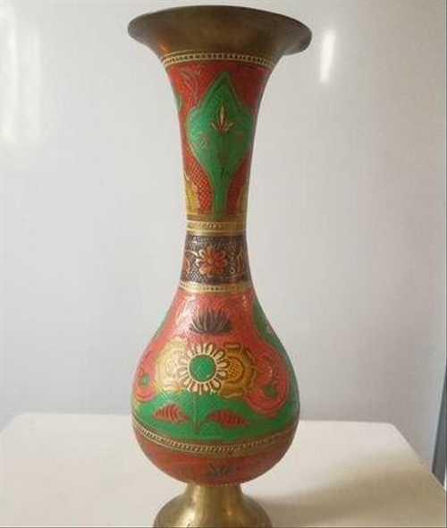 Индийская ваза из латуни