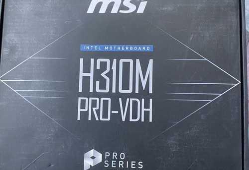 Материнская плата msi h310m pro vdh