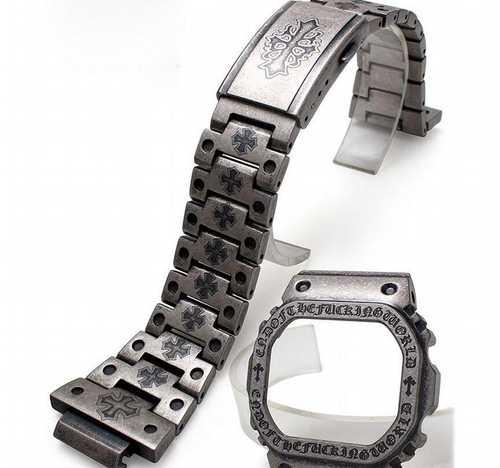 Браслет и рант с гравировкой для Casio DW-5600