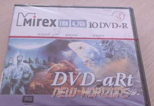 Диски 10шт. DVD+R 4.7GB mirex бокс