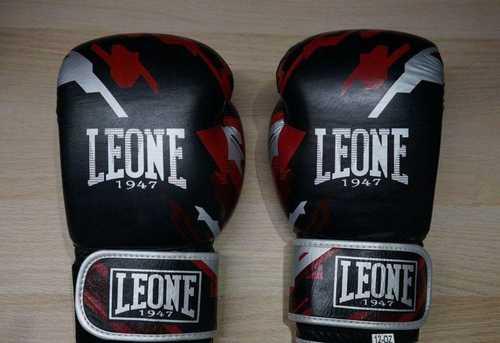 Боксерские перчатки leone 12,14,16 oz кожа
