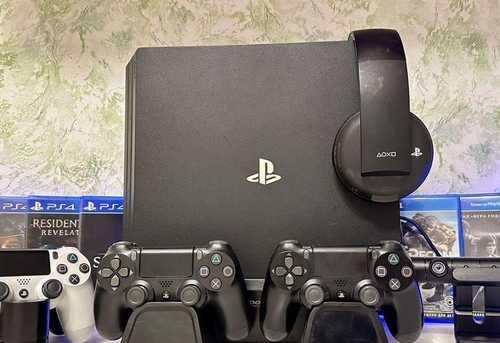 Sony PlayStation 4 Ps4 pro 1tb + топовые игры