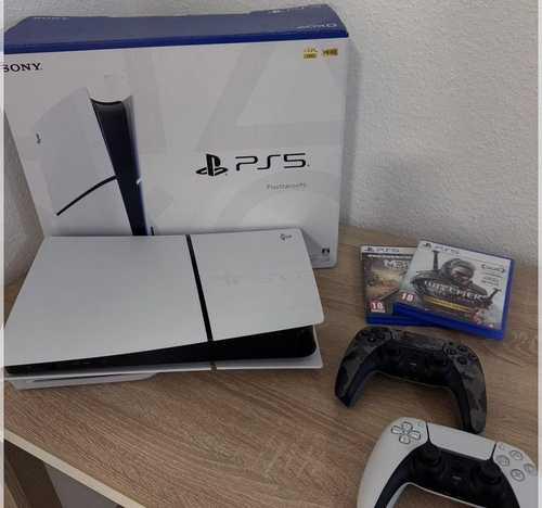 Sony playstation 5 slim с дисководом 1tb