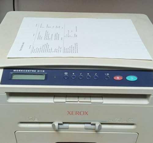 Принтер лазерный мфу Xerox WC3119