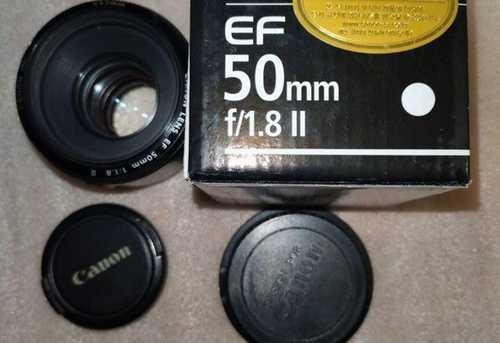 Объектив Canon EF 50mm f/1.8 ll