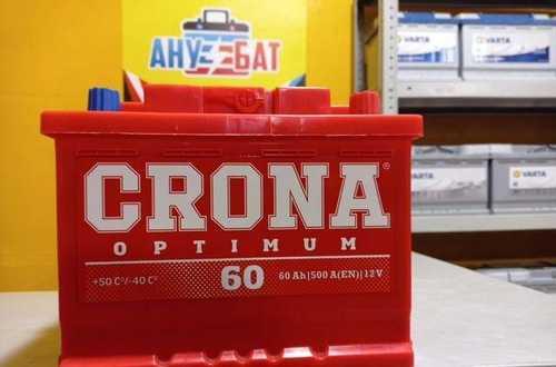 Аккумулятор crona 6ст-60 о.п д242ш175в190/500