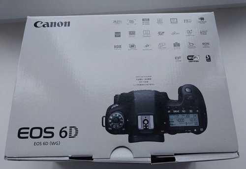 Коробка от Canon EOS 6D + родные мануалы