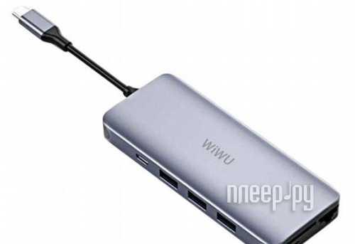 Хаб USB Wiwu Alpha 12 in 1 Type-C - 3xUSB 3.0