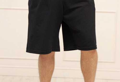Мужские шорты черные с карманами, большого размера