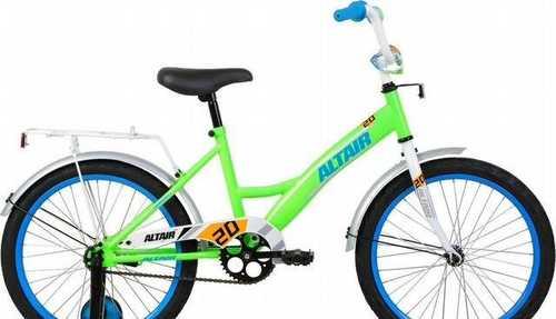 Велосипед altair kids 20 (2022) ярко-зеленый/синий