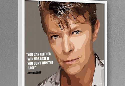 Артбокс David Bowie "Дэвид Боуи" 55х55 см