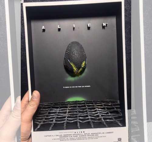 3D постер alien