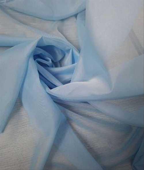 Вуаль голубая (ткань, тюль, шторы)