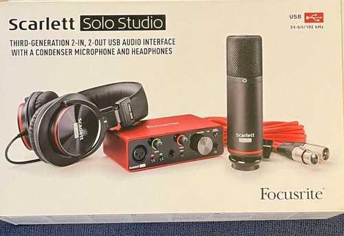 Focusrite Scarlett Solo Studio домашняя студия