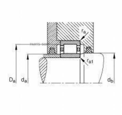 Подшипник роликовый радиальный однорядный (65x140x