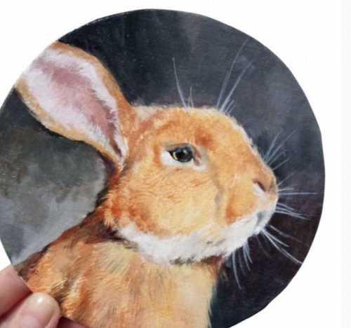 Картина маслом "Кролик"