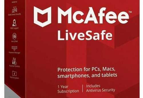 Антивирус McAfee LiveSafe на 1 год