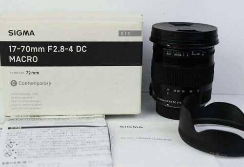 Объектив Sigma 17-70mm f/2.8-4 DC macro (Nikon)