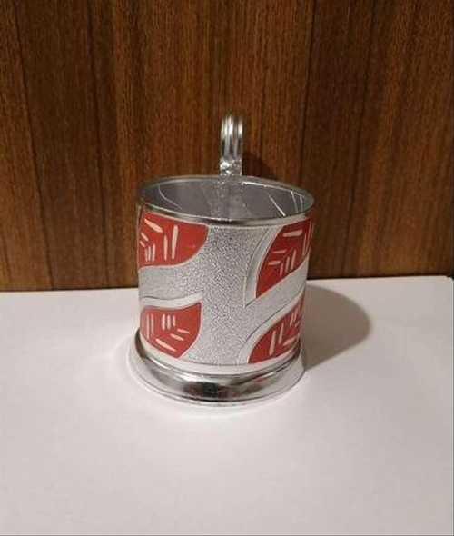 Подстаканник красные листья СССР