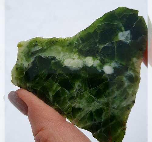 Зеленый Опал Камень Срез Минерал