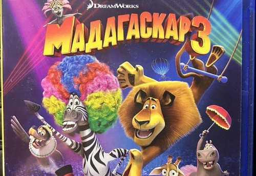 Blu ray 3D диск Мадагаскар 3