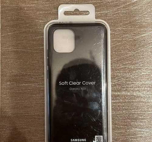 Чехол Soft Clear Cover Samsung A03 EF-QA035tbegru