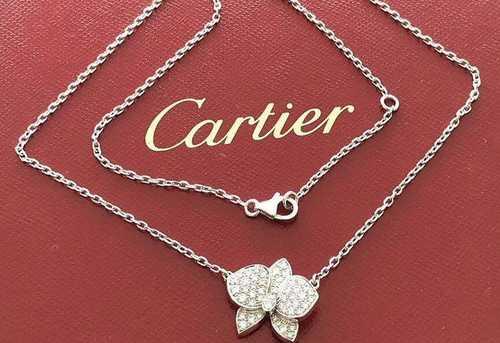 Золотое колье Cartier 7.3 гр 1.14 ct